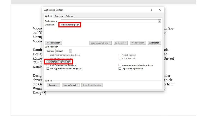 Word: Suche mit Platzhaltern optimieren | Computerwoche